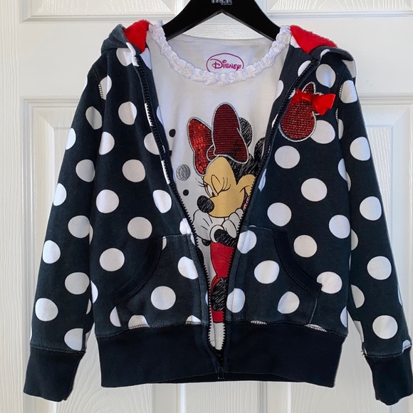 Disney | Matching Sets | Disney Minnie Mouse 2 Piece Jacket Top Set ...